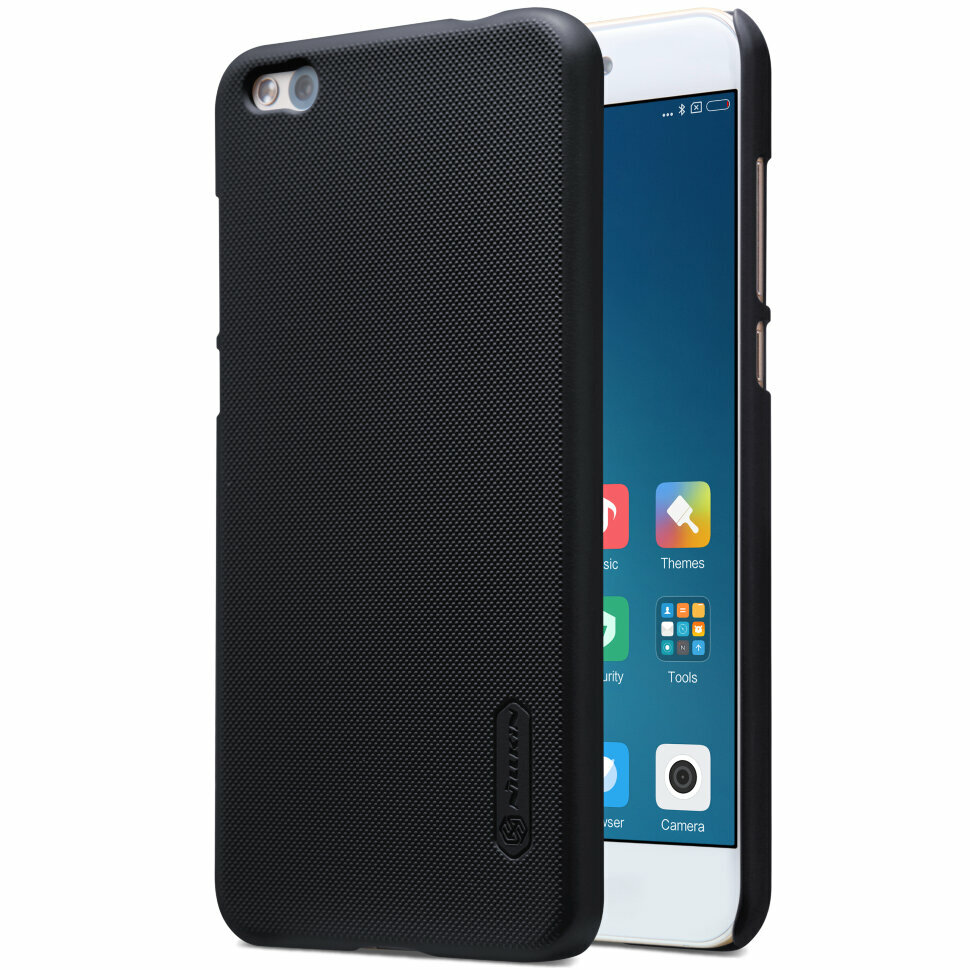 Накладка Nillkin Frosted Shield пластиковая для Xiaomi Mi5C Black (черная) + пленка