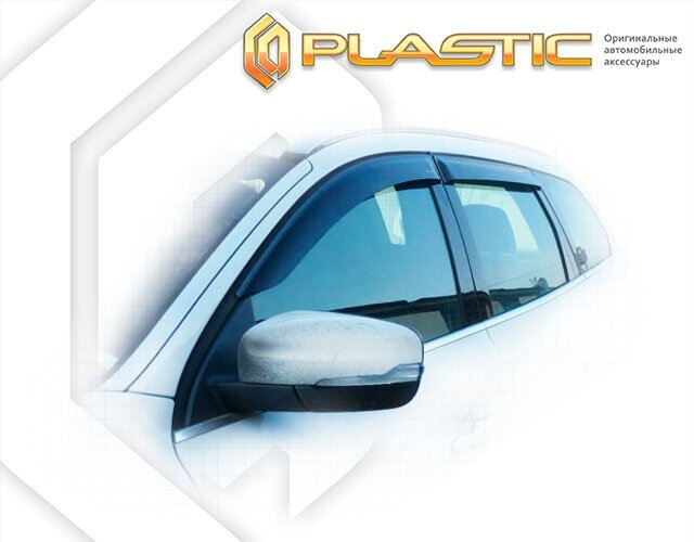 Дефлекторы окон (Classic полупрозрачный) Volvo XC60 2014 - 2017 г. в. СА Пластик (Арт. 2010030309514)