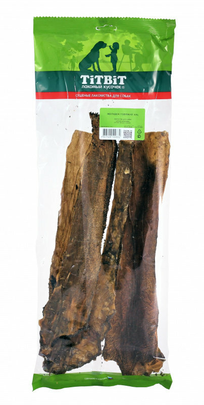 Лакомство для собак Titbit желудок говяжий XXL 4607029100832