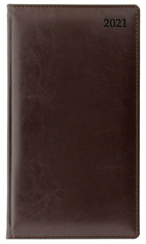 Еженедельник Letts Global Deluxe Ibiza A6 кремовые стр кожа золотой срез бургунди