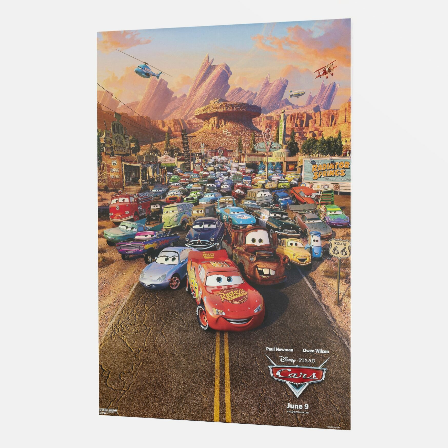 Постер (плакат) мультфильма Тачки 40x60 см. от Poster4me