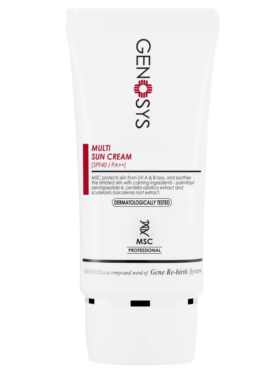 Genosys Cолнцезащитный крем Multi Sun Cream Spf40+ Pa++ 40мл