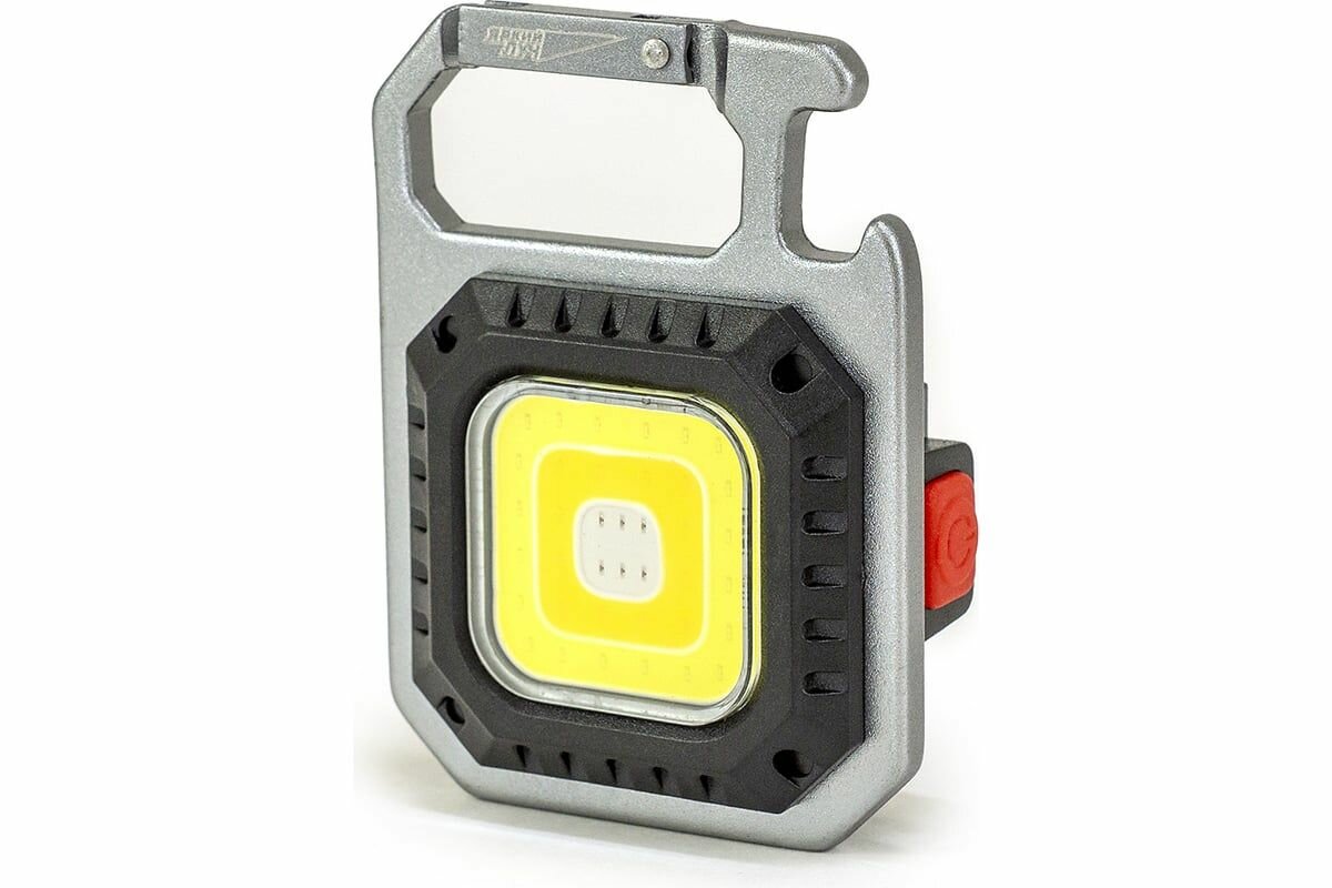 Фонарь-мультитул яркий ЛУЧ KM-130 Муравей COB-брелок max670лм +red, акк.400mAh 4606400106685