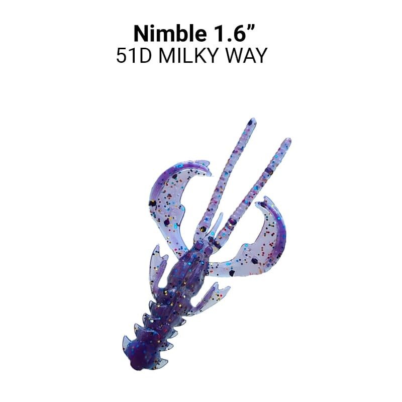 Силиконовые приманки Crazy Fish Nimble 1.6" 49-40-51d-6 кальмар