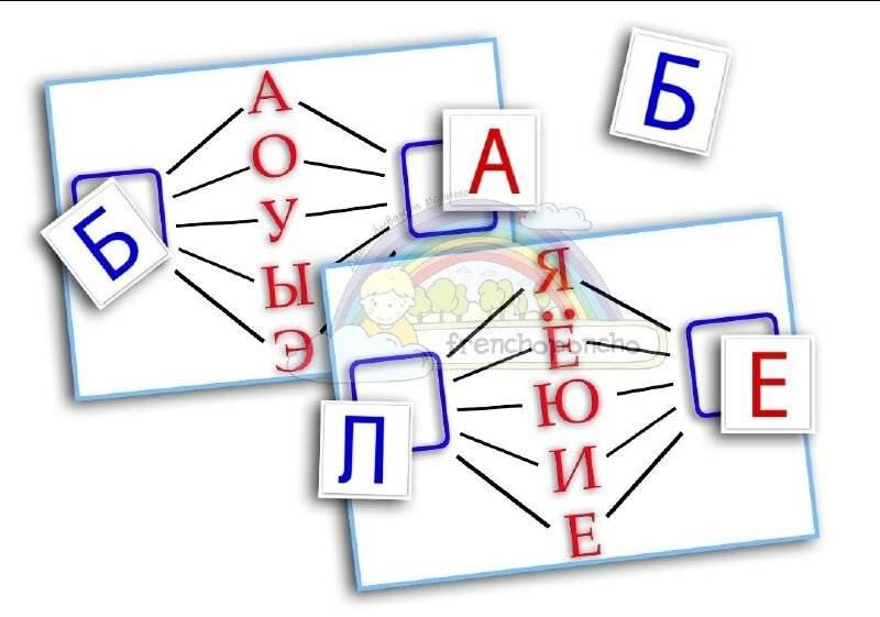 Конструктор Слогов. Развивающие пособия на липучках Frenchoponcho