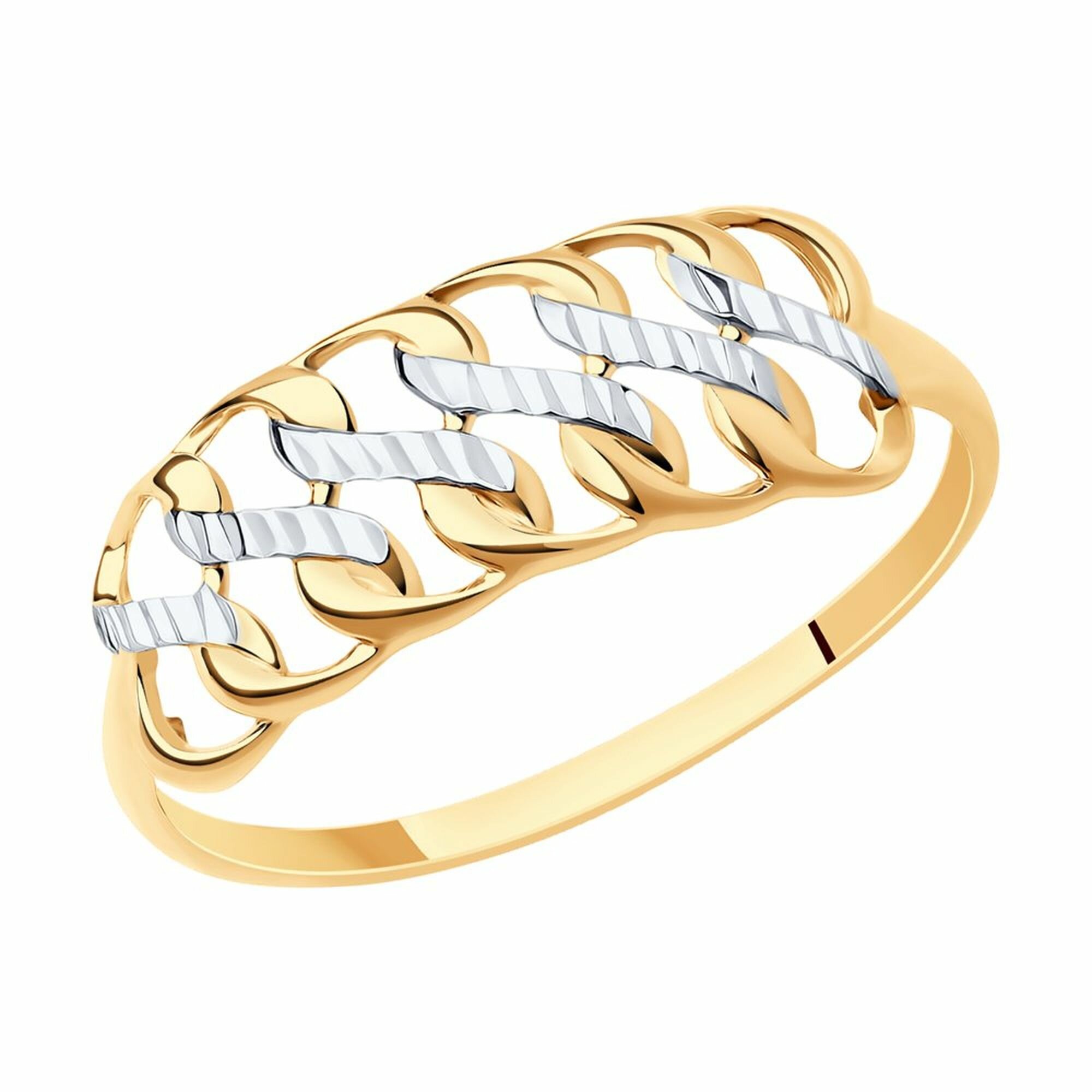Кольцо Diamant online, красное золото, 585 проба