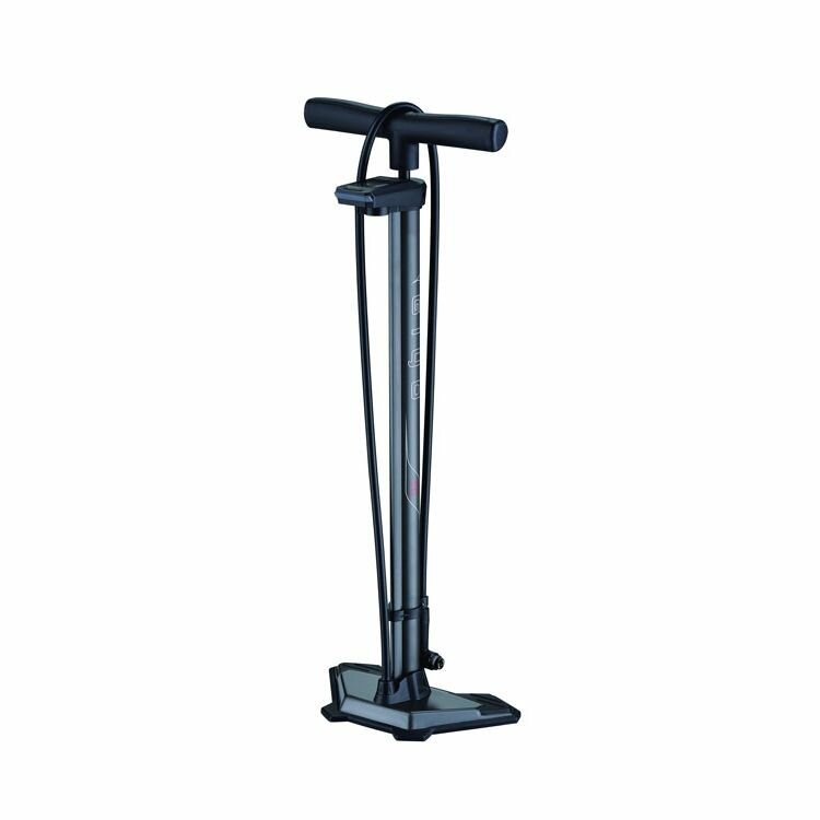 Насос велосипедный Giyo GF-64D 180 PSI напольный с верхним цифровым манометром ниппель авто/вело