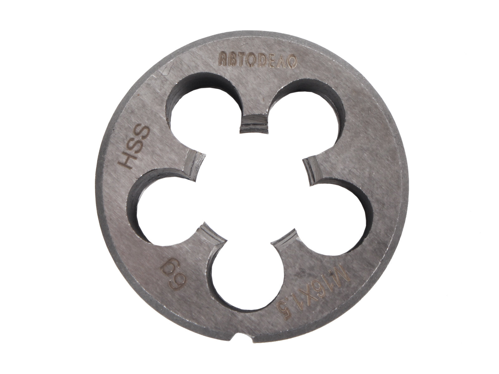 Плашка M16х1.5 D-38 мм АвтоDело (40890), инструментальная сталь