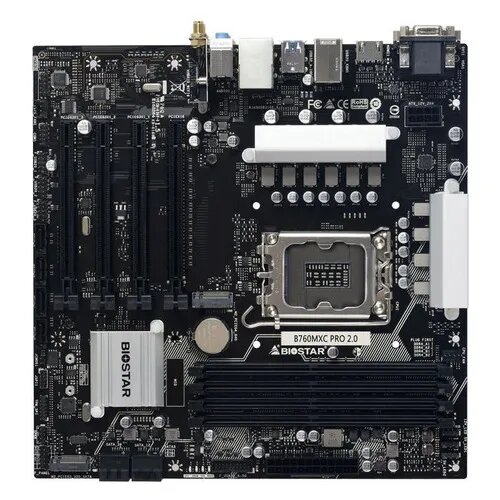 Материнская плата Biostar B760MXC Pro, LGA 1700, Intel B760, mATX, Ret