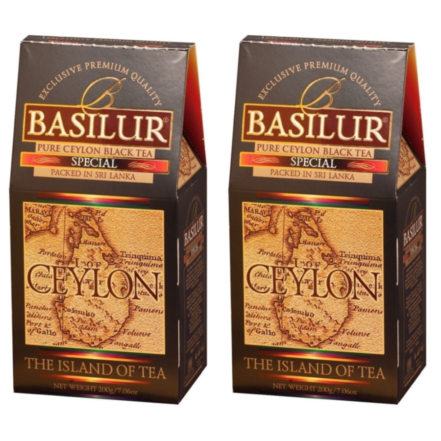 Чай черный Базилур Остров спешл 200 грамм 2 штуки