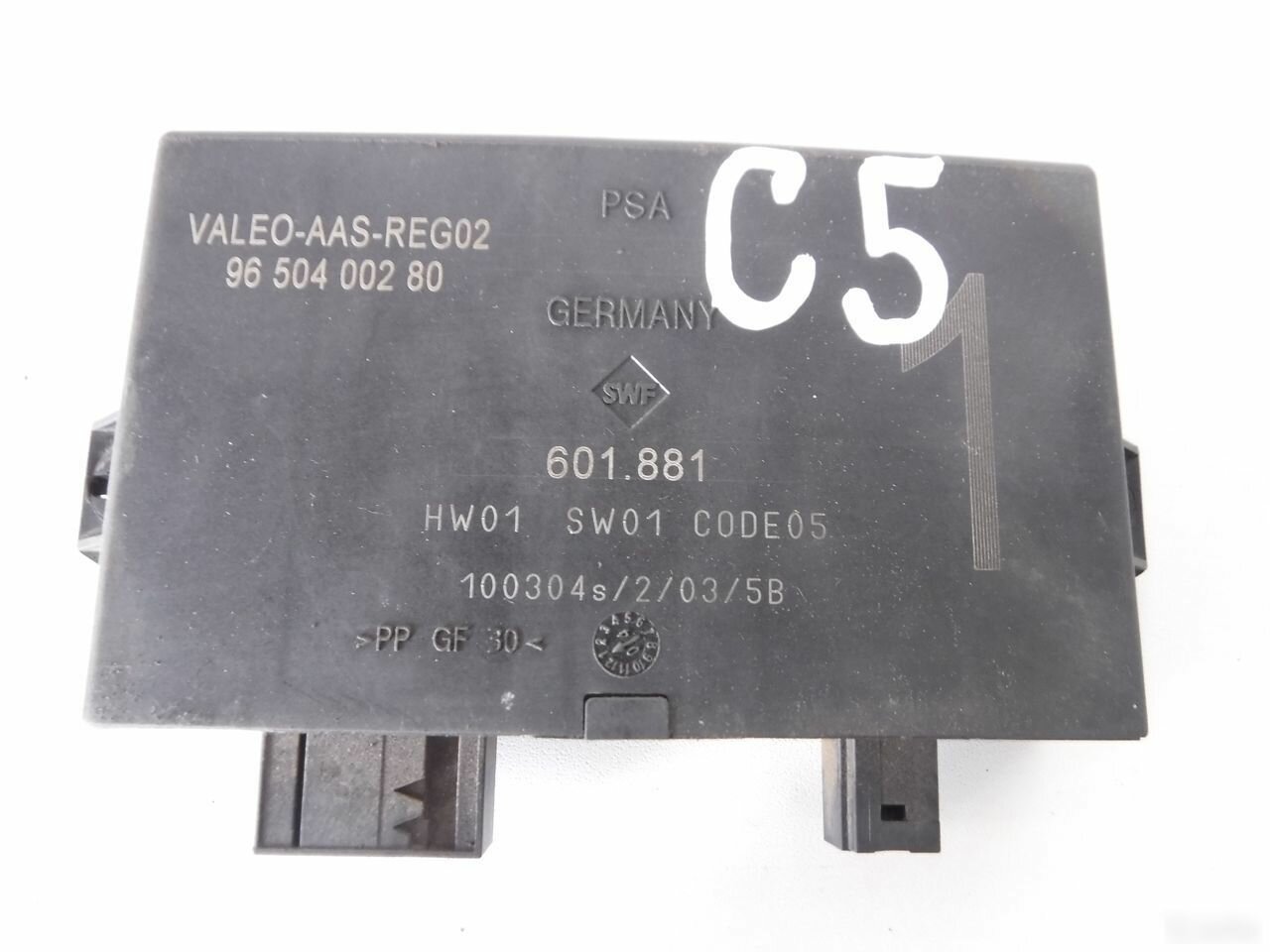 Блок управления парктроником Citroen C5 I (2001—2004) 9650400280