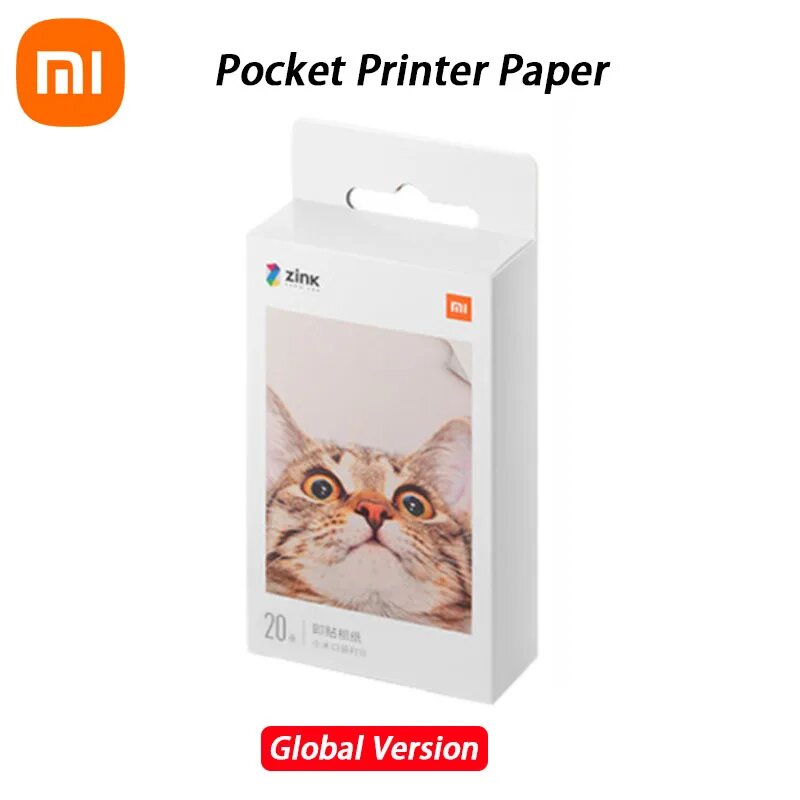Фотобумага Xiaomi Zink 2"x3" 20 шт 20pcs paper
