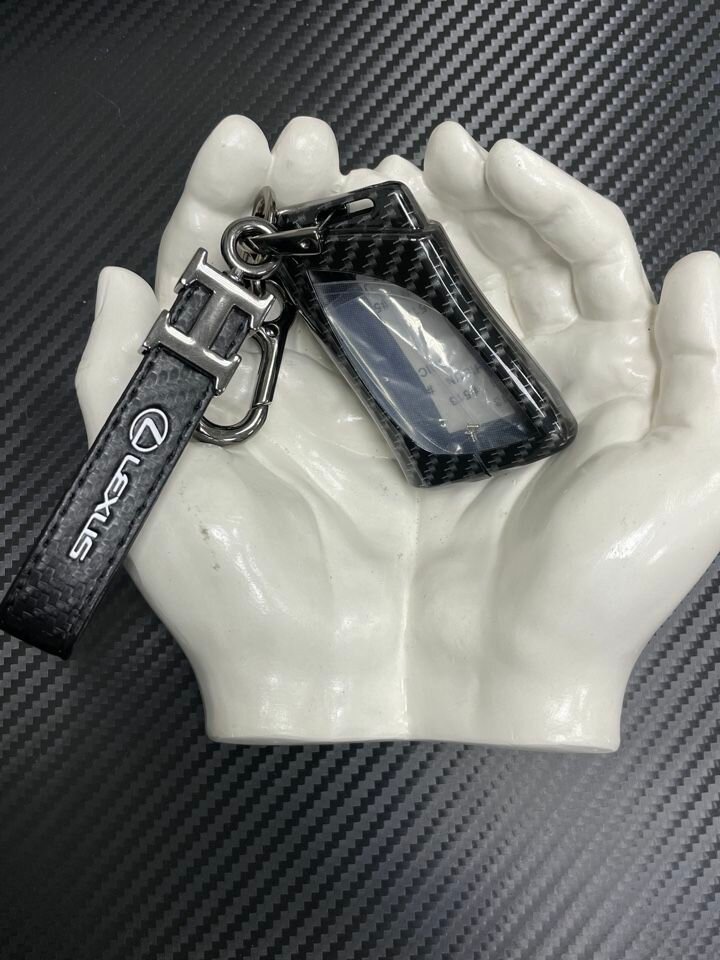 Металлический чехол для ключа Lexus карбоновый