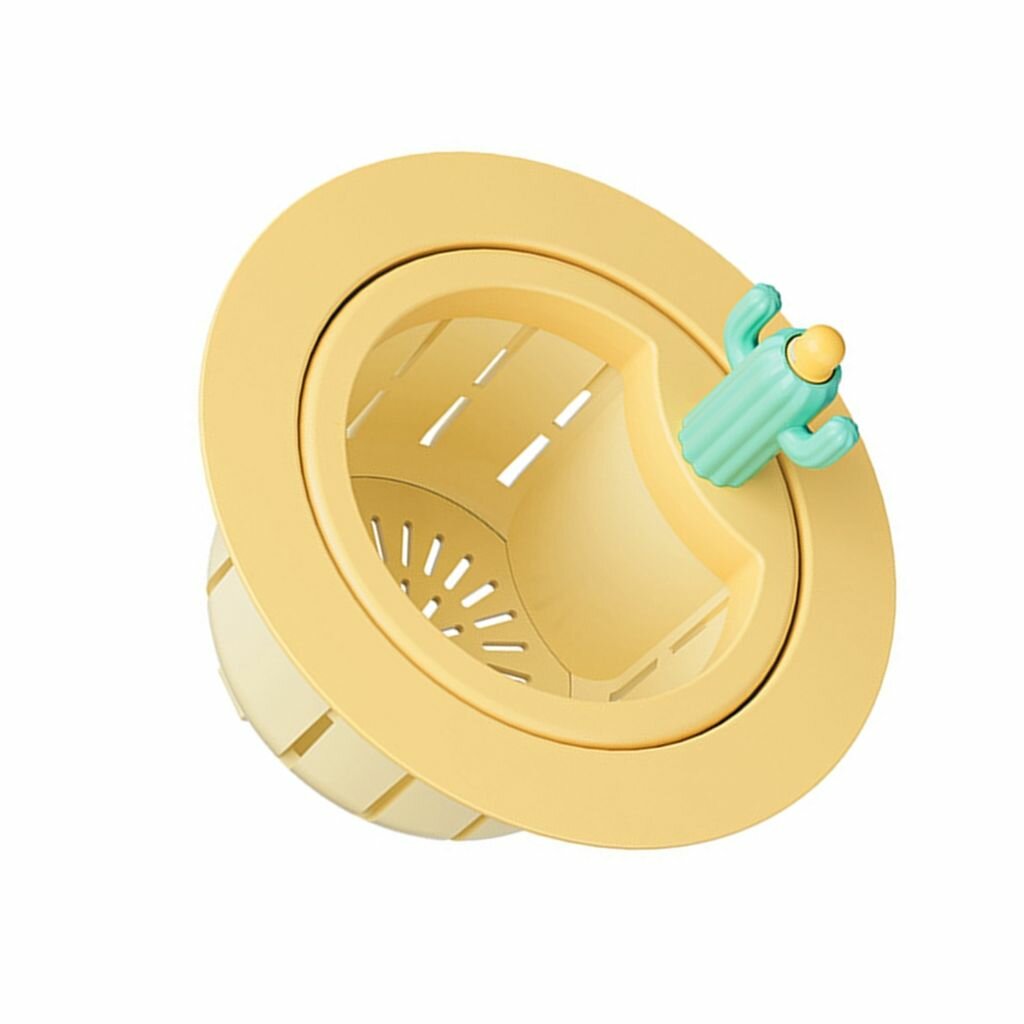 Сливной фильтр для кухонной раковины в форме кактуса с прессом сброса отходов фильтра-сборника корзины