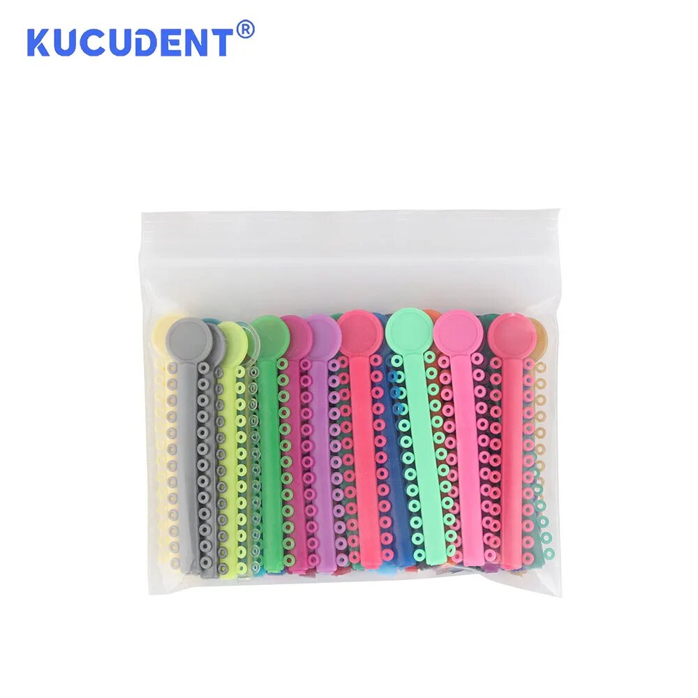 Ортодонтические лигатуры KUCUDENT 1040 шт, 39 цветов Color Mix