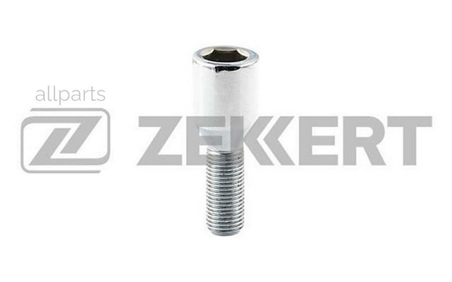 ZEKKERT BE-4114 Болт колесный тюнер M12 x 1 25 длина резьбы 28 внутренний шестигранник Хром