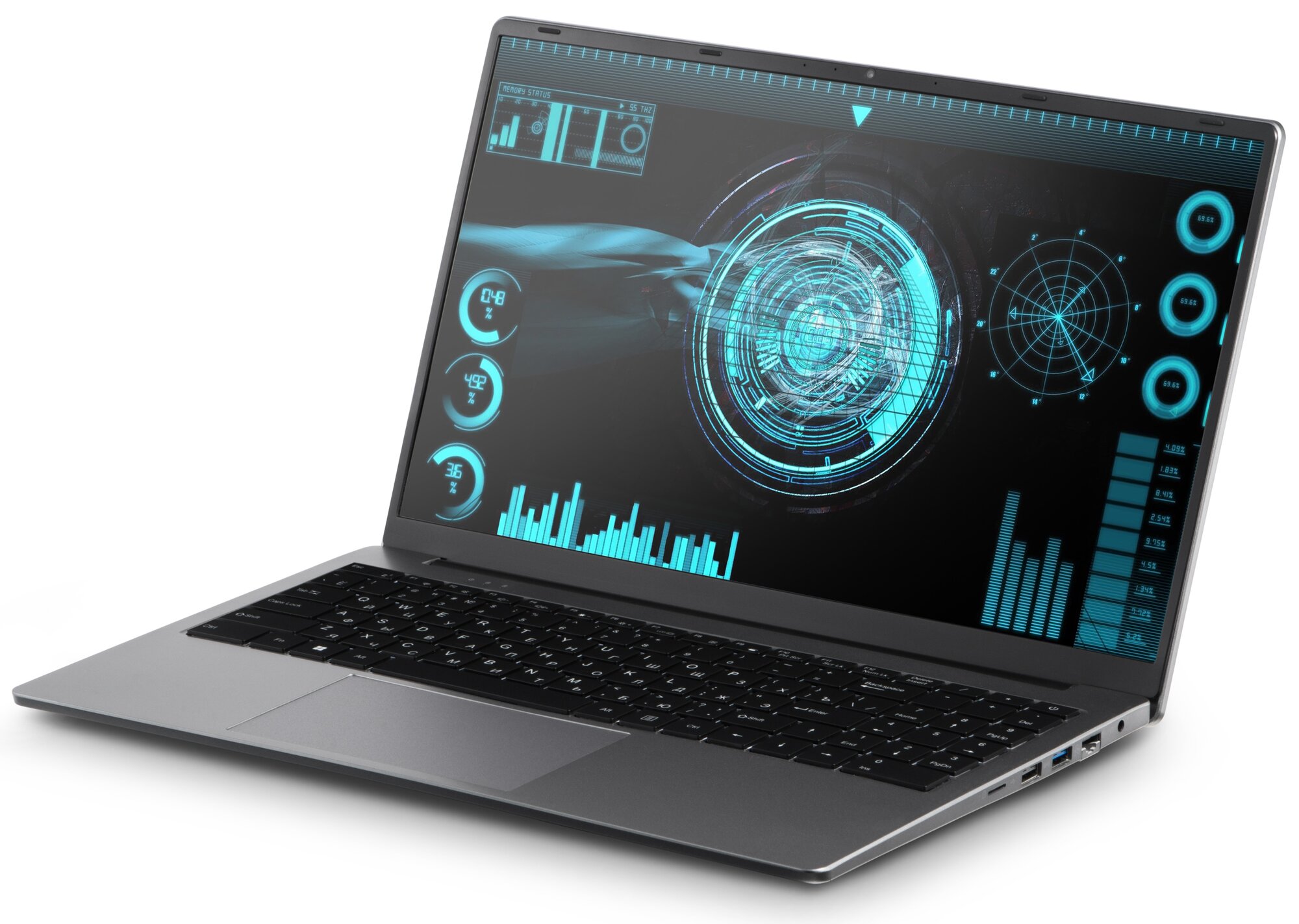 Ноутбук Azerty RB-1553 (15.6' IPS Intel N100 0.8GHz, 16Gb, 512Gb SSD)