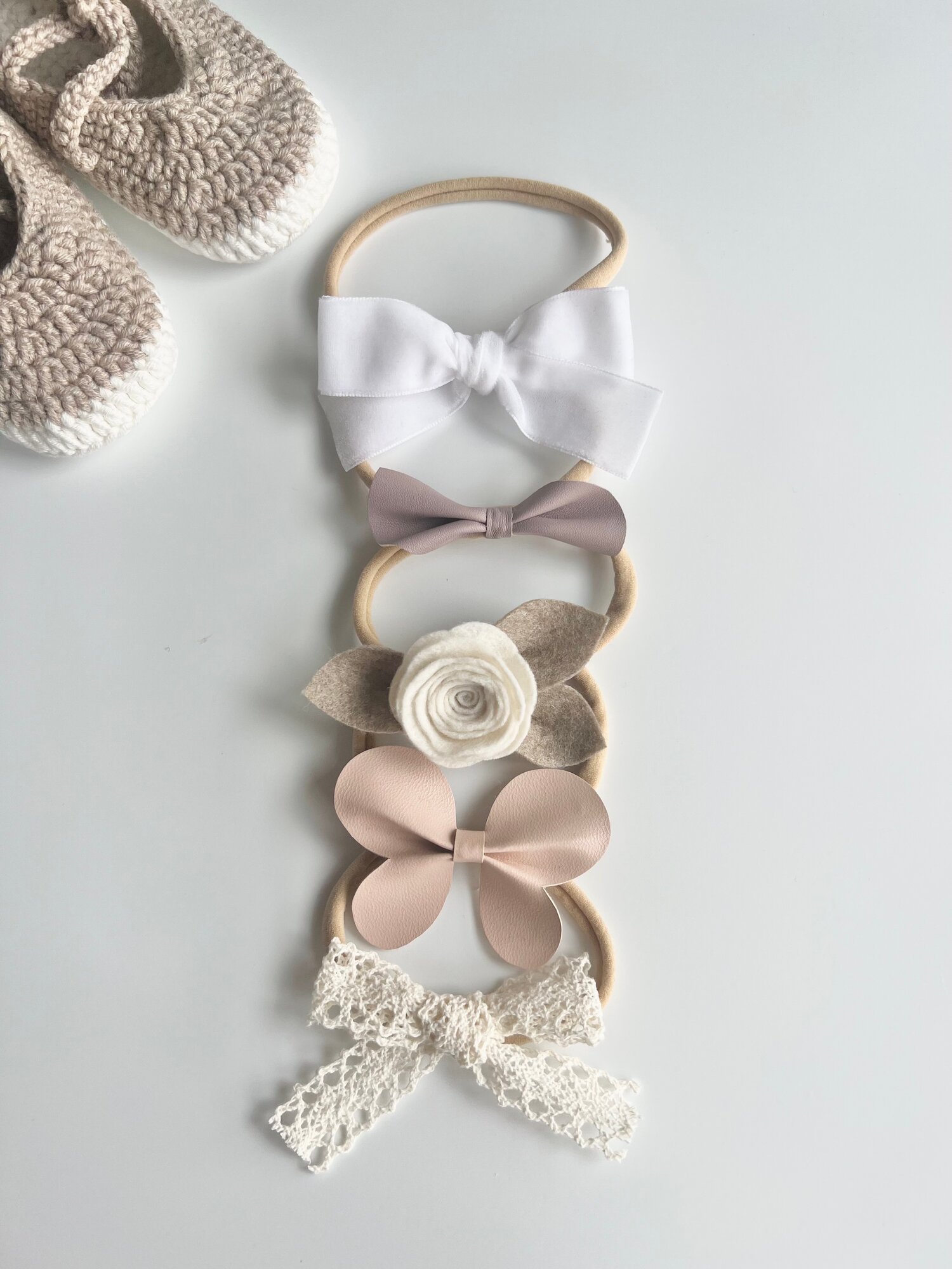 Набор из пяти повязок на голову для девочки от Masterskaya by Agata