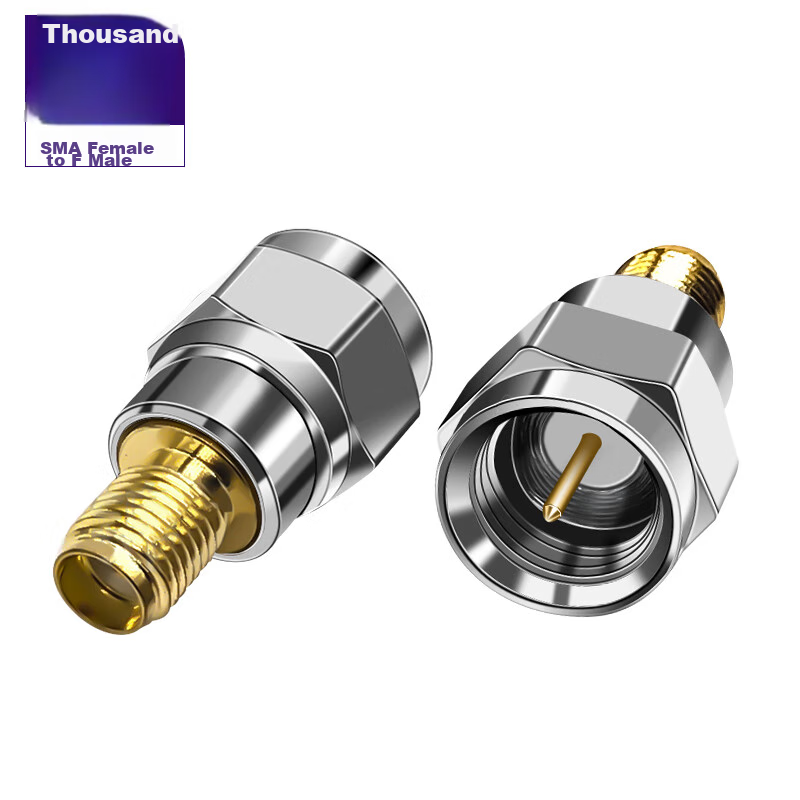 SHOCHAN F Male to SMA Female Adapter, JK RF Coaxial Signal Connector, 1 Piece, SQ-FJ