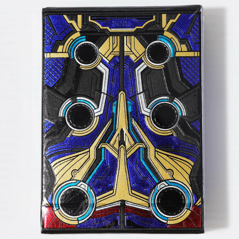 Huiqi Flower Cut Marvel Series Fashion Flower Cut Plastic Playing Cards Thor PVC Version 1 Pair (Small)