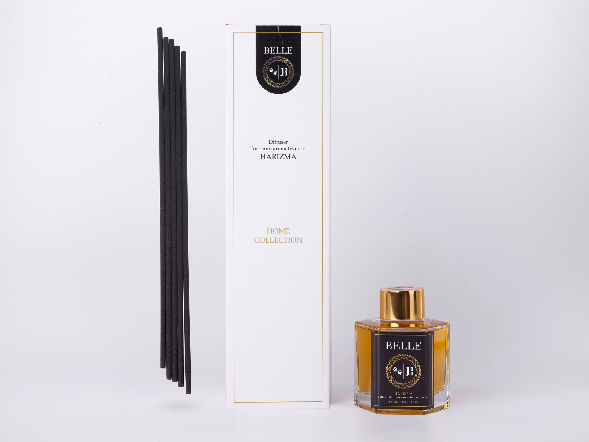 Диффузор BELLE HARIZMA, аромат пачули/амбры/бензоина/лабданума/стручков ванили, 100мл