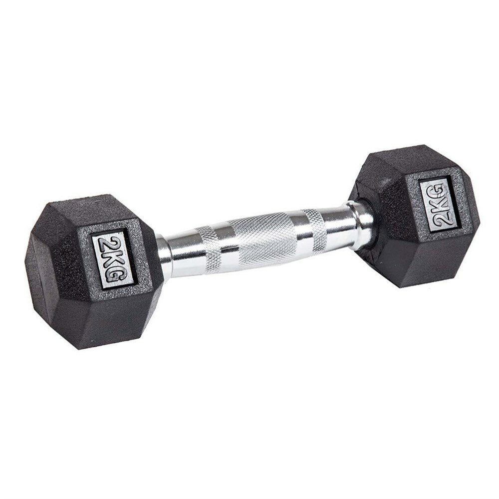 PROFI-FIT Гантель гексагональная обрезиненная PROFI-FIT 2 кг