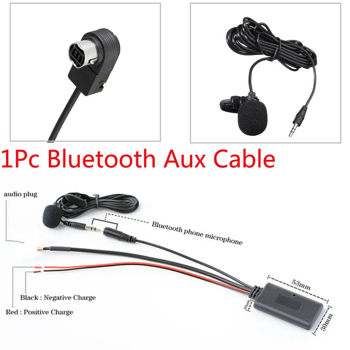 Автомобильный Bluetooth 5,0 микрофон громкой связи AUX кабель для Alpine/JVC Ai-NET KCA-121B стерео адаптер авто аксессуары для электроники