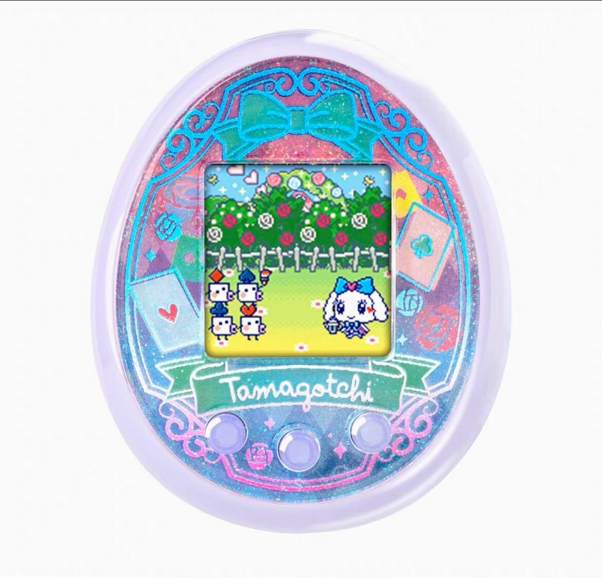 Электронная игра тамагочи BANDAI Tamagotchi Pix Party Miracle Garden on Dreamy Purple 2021 English Edition electronic pet machine pet egg