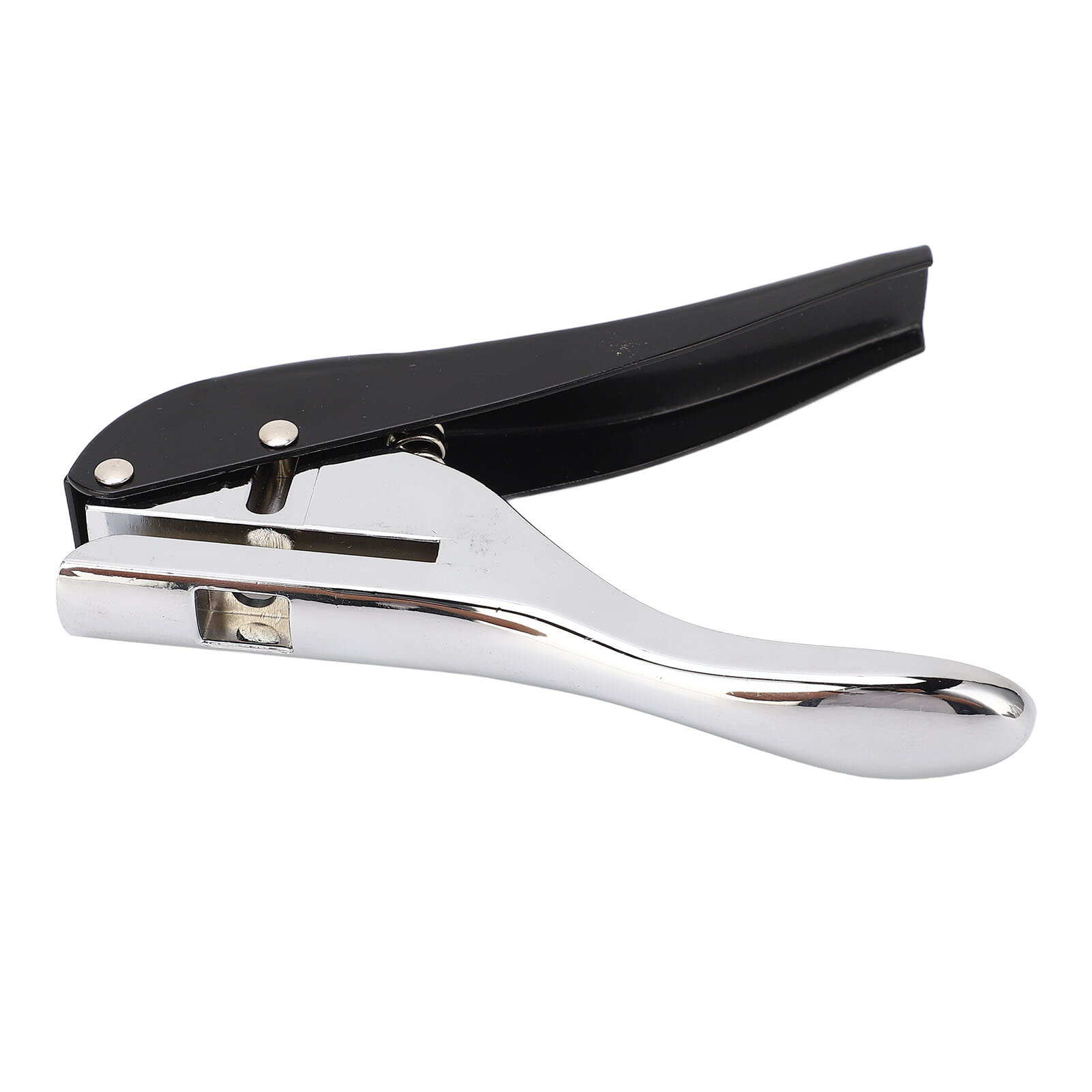 Прочный ручной дырокол для круглых отверстий диаметром 6 мм, предназначенный для бумажных удостоверений личности, ПВХ-бейджей и фотографий.