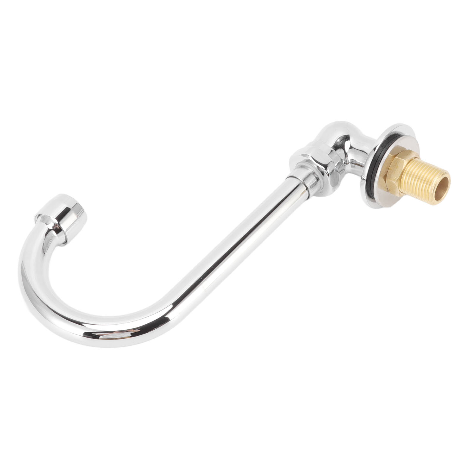 Кран с ножным педалем из нержавеющей стали, резьба G1/2, настенный монтаж, клапан для колена, раковина, для больниц, железнодорожных станций, заводов, высота 20см, ширина 7см, внешний диаметр основания 20мм, вес 415г, 1шт в упаковке