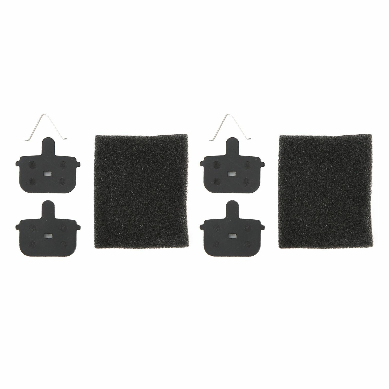 2 комплекта тормозных колодок для велосипеда, смешанный состав, высокая эффективность торможения