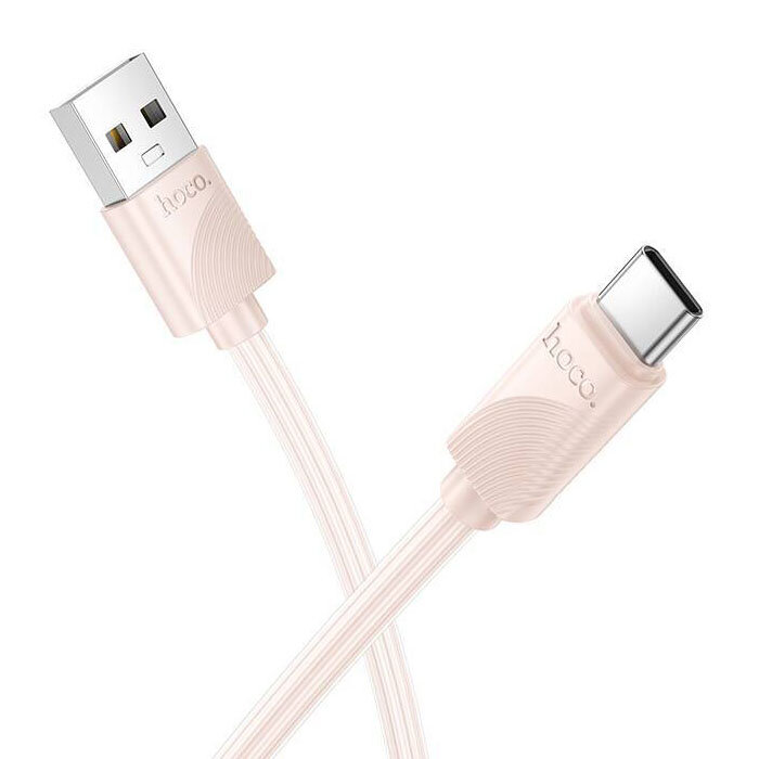 Кабель USB-Cm/Am Hoco X114 Pink 3А - 1м розовый