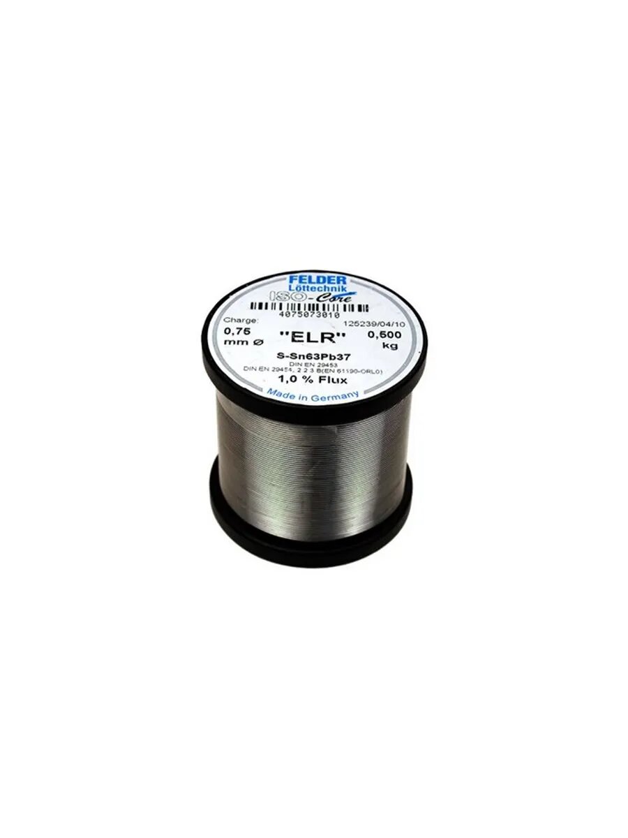 Припой проволочный оловянно-свинцовый, Sn60Pb40 RA05:2,5%, диаметр 0,5мм, 500г