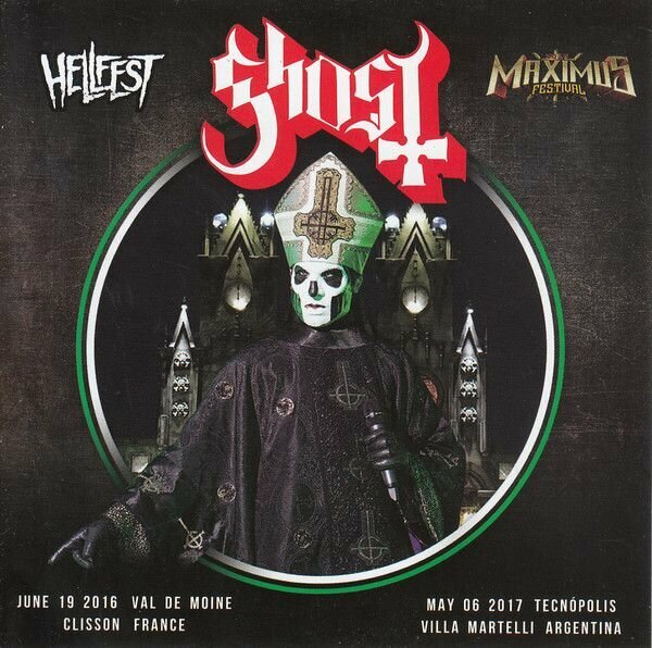 GHOST - LIVE AT HELLFEST France 2016 + Maximus Festival Argentina 2017 2CD (компакт диск, концерт)