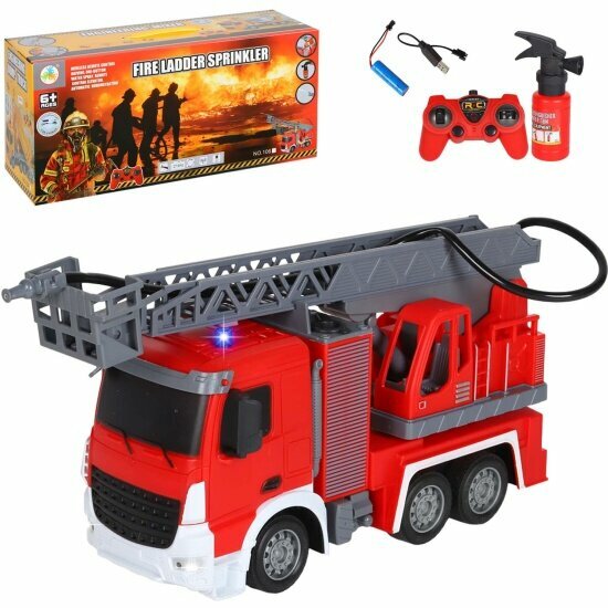 Машинка на радиоуправлении Syrcar 106 Машина пожарная 34 см
