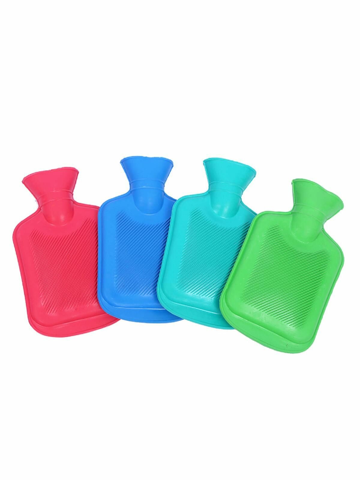 Бутылка с горячей водой, Наполненная водой силиконовая грелка для горячей воды-разноцветная, маленькая, 500 мл