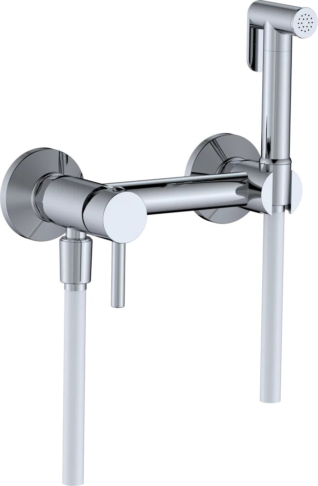 Гигиенический душ RGW Душевые системы (Shower Panels) SP-215 со смесителем, хром, глянцевый, латунь, рычажный, смеситель для биде