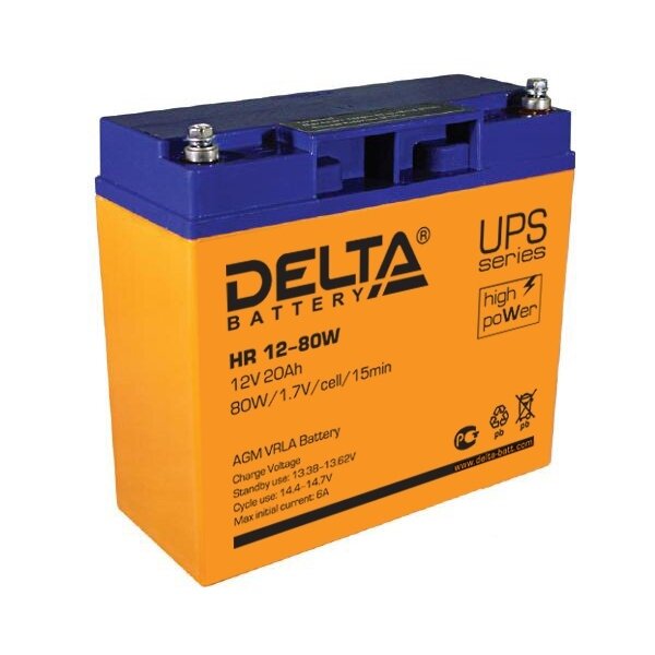 Delta Аккумуляторная батарея HR 12-80 W