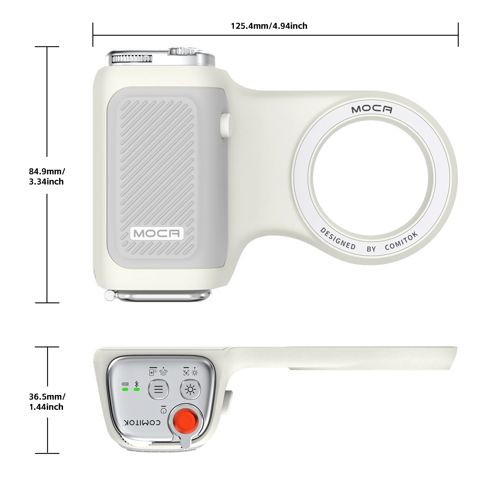 COMITOK MOCA Беспроводная Селфи-палка для смартфонов MOCA White-Light — фото 1