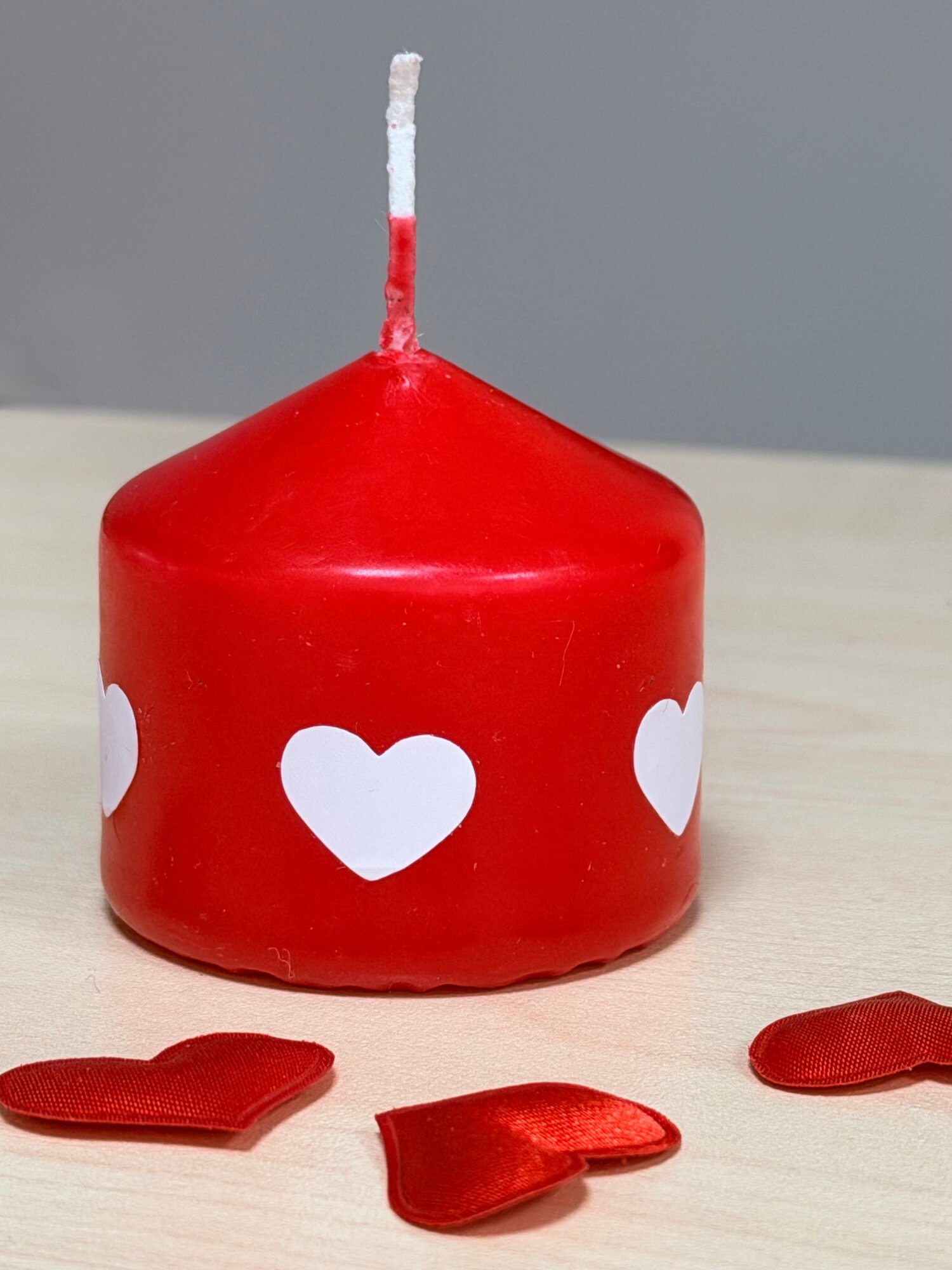 Свеча «Валентинка» Красная