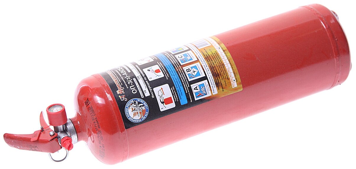 Огнетушитель 3кг (закачной) порошковый с манометром ABCE ЯПИ ОП-3(з)-ABCE