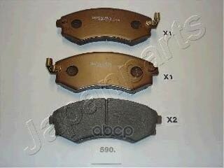 К-т дисков. тормоз. колодок HYUNDAI Соната 89-, Лантра1-2, П Japanparts арт. PA590AF