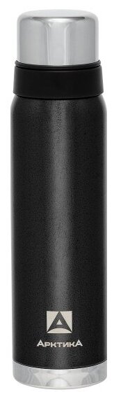 Термос Арктика с ситечком 106-900C, 900 мл, чёрный, 28ч
