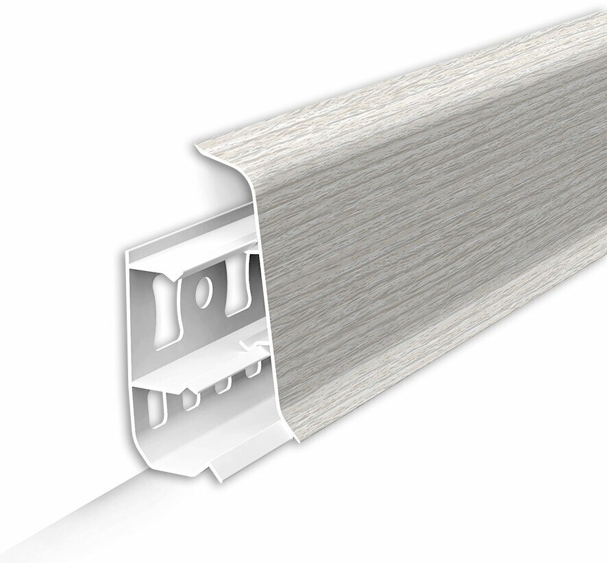 Плинтус напольный Деконика - DECONIKA - 2200x55 мм, 1 шт, - 265 Клен патина