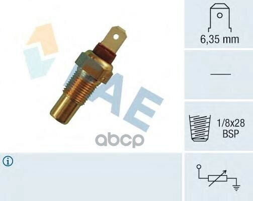 31570 , FAE , Датчик температуры охлаждающей жидкости FAE арт. 31570