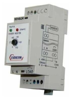 Термостат для управления системой электрообогрева на трубопроводах/резервуарах с фиксирован. гистерезисом Extherm Th-fix