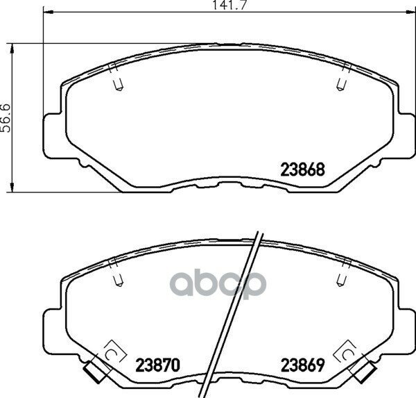 Колодки тормозные дисковые передн. ACCORD Coupe (CM) ACCORD VII (CL CN) ACCORD VII (CM) ACCORD VI NISSHINBO арт. np8004