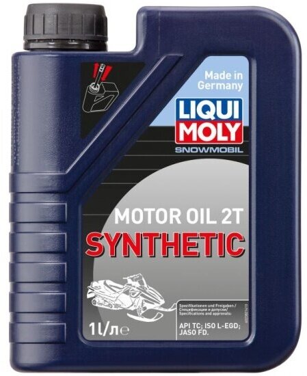 Моторное масло Liqui Moly для снегоходов Snowmobil Motoroil 2T Synthetic TC FC L-EGD 1 л
