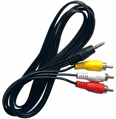 Шнур 3.5мм Стерео штекер на 3 RCA (тюльпан) штекера 1,5 м Сигнал