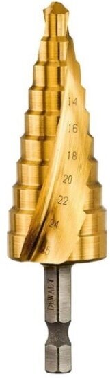 Сверло по металлу ступенчатое Dewalt DT5030-QZ [14-25мм, EXTREME IMPACT]